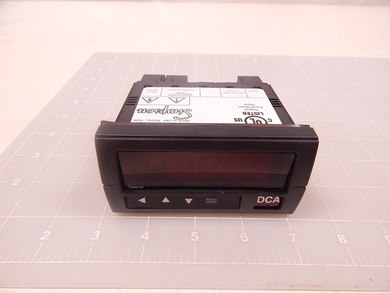 Simpson Electric H335 Digital Panel Meter T73867 Ebay